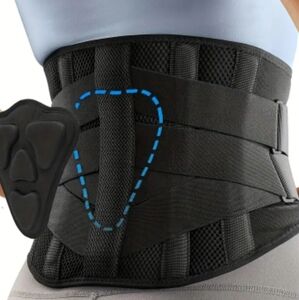 Other | Adjustable Lower Back Brace With Lumbar Pad Ergonomic Design ...